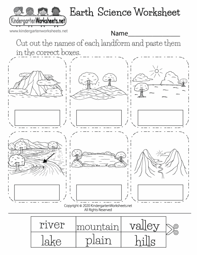 Kindergarten Science Worksheets Free Printable - Worksheets Printable
